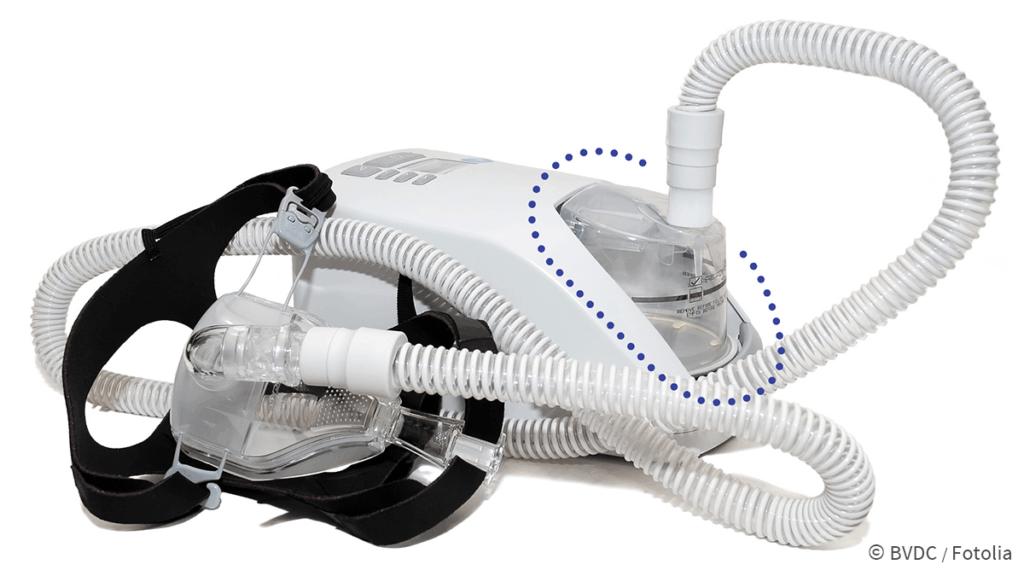 Respiratory humidifier for CPAP machine for CPAP therapy